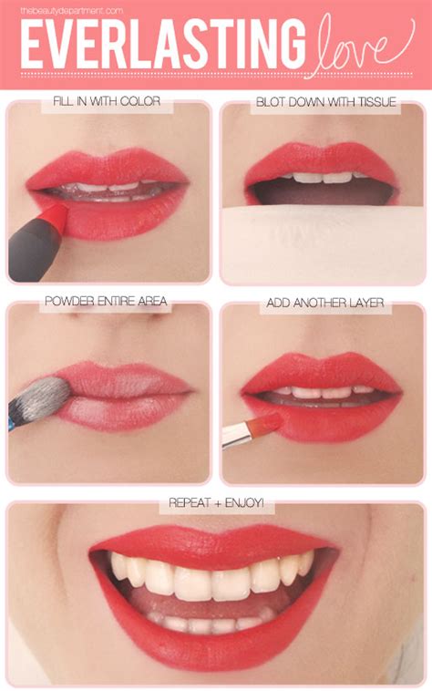 How To Apply Red Lipstick Step By Step