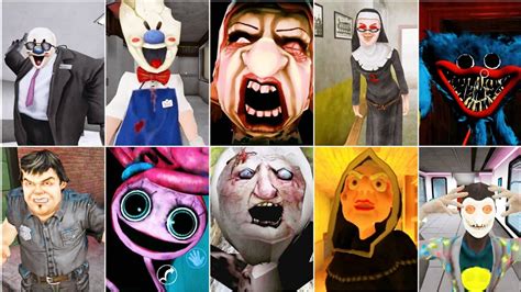 Jumpscares Ice Scream 4 Ice Scream 7 Mr Meat 2 Witch Cry Evil