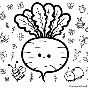 Coloriage de légumes à Télécharger ou à Imprimer gratuitement