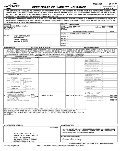 Workers Compensation Certificate TUTORE ORG Master Of Documents