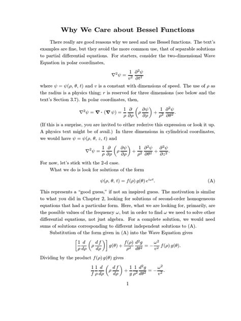 why we care about bessel functions pdf coordinate system equations