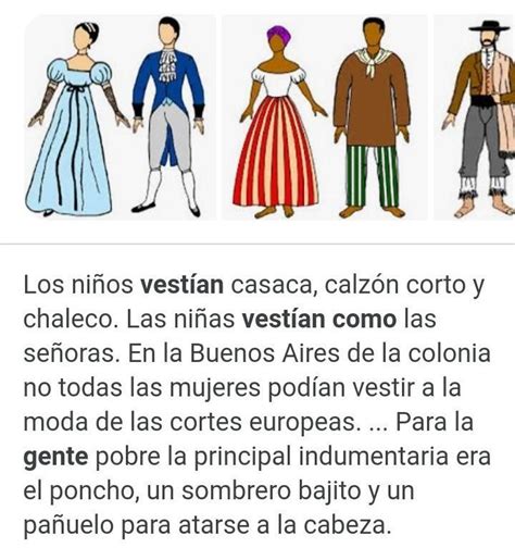 Como Se Vestian La Gente En Tiempo Colonial Brainly Lat