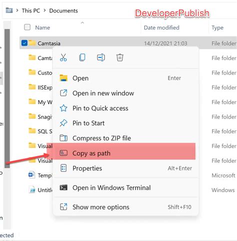 How To Copy Path Of Selected File Or Folder In Windows 11