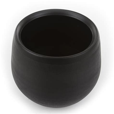 Doniczka Ceramiczna Czarna Mat Douro 20 Hydroponika Pl