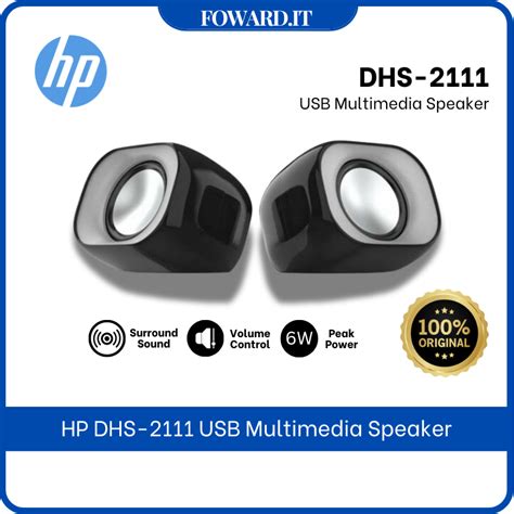 HP DHS 2111 Multimedia Computer Mini Wired PC Speaker With 3 5mm Single