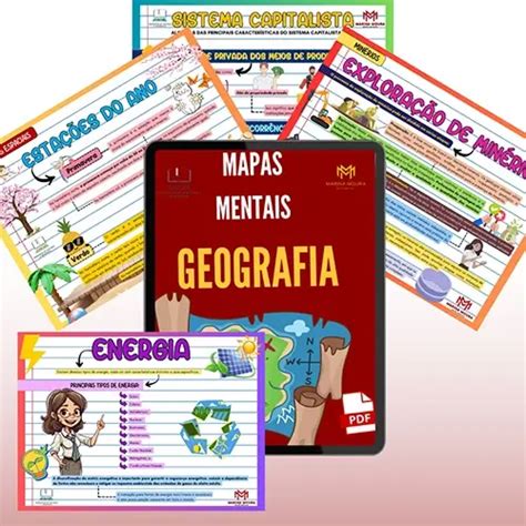 Mapas Mentais de Geografia Marina Moura Concursos Públicos