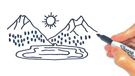 Cómo dibujar una Montañas Paso a Paso y fácil YouTube