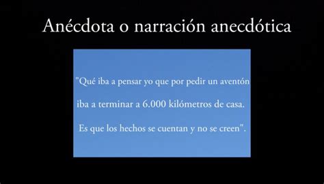 Como Redactar Una Anecdota Ejemplos
