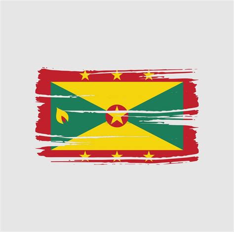Grenada Flag Brush National Flag 6316087 Vector Art At Vecteezy