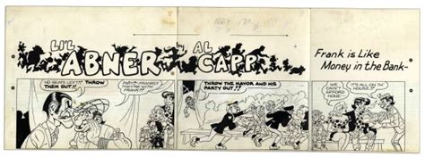 Lot Detail Lil Abner Sunday Strip Hand Drawn By Al Capp From 17 May 1970 Featuring Li