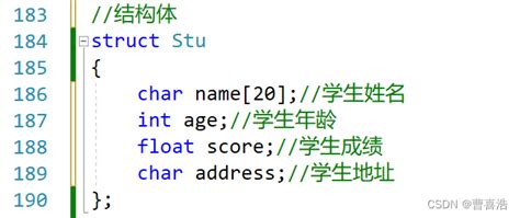 【c语言】struct结构体 struct 未定义标识符 csdn博客