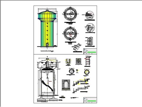 Reservorio Elevado M En Autocad Descargar Cad Kb Bibliocad