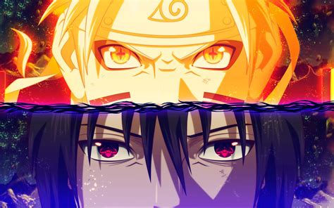 Naruto Uzumaki And Sasuke Uchiha S Eyes Fondo De Pantalla HD Fondo De