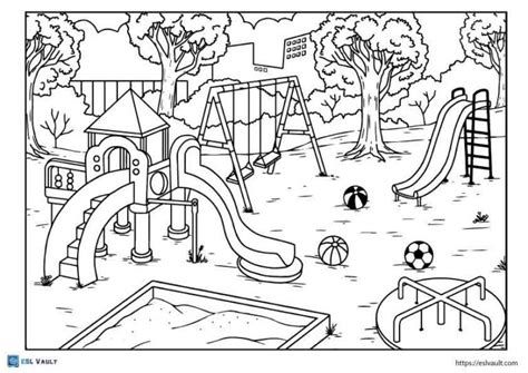 13 Free Printable Playground Coloring Pages PDF