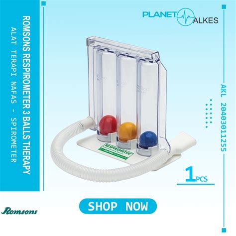 Jual ROMSONS Three Balls Spirometer Alat Bantu Pernapasan Dalam