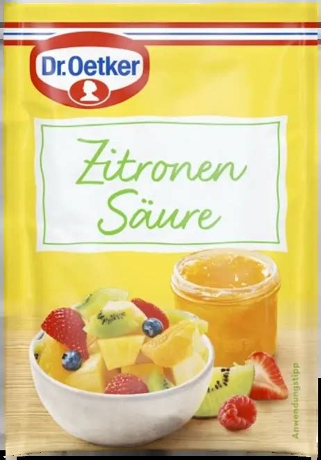 Zitronensäure Dr Oetker