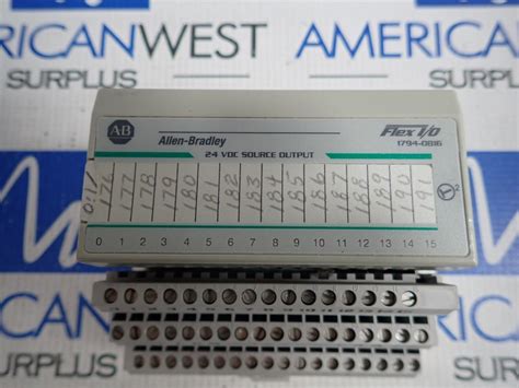 ALLEN BRADLEY FLEX I 0 1794 OB16 24 VDC Output PLC Module 1794OB16 EBay