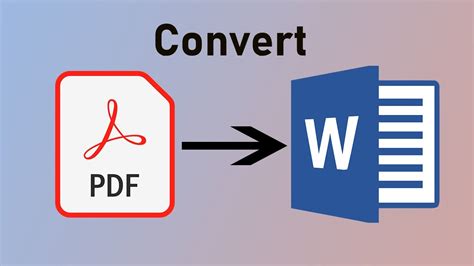 how to convert pdf file in ms word without any software youtube