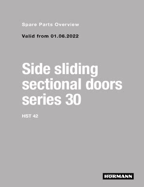 Fillable Online OSA Door PartsIndustrial Sectional Overhead Doors