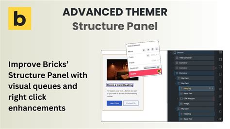 Advanced Themer V Structure Panel Overview For Bricks Builder