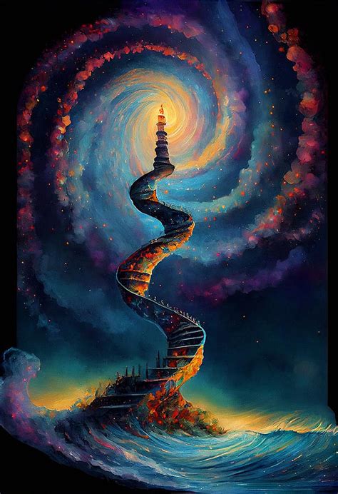 Stairway To Heaven Mixed Media By SampadArt Gallery Pixels
