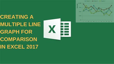 How To Make A Multiple Line Graph For Comparison In Excel 2017 YouTube