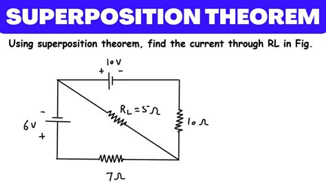 Superposition Theorem Solved Example Electric Circuits Network