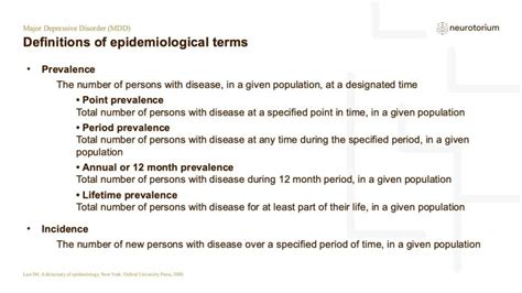 Major Depressive Disorder Definitions And Diagnosis Neurotorium