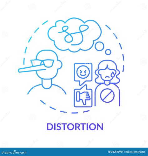 Icono De Concepto De Degradado Azul De Distorsi N Ilustraci N Del