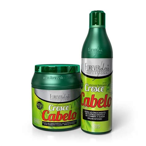 Kit Cresce Cabelo Shampoo 500ml E Mascara 1kg Forever Liss Shopee Brasil