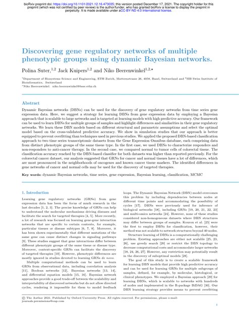 pdf discovering gene regulatory networks of multiple phenotypic