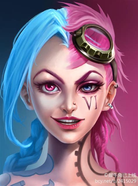 Vi Jinx Portrait Wallpapers Fan Arts League Of Legends LoL Stats