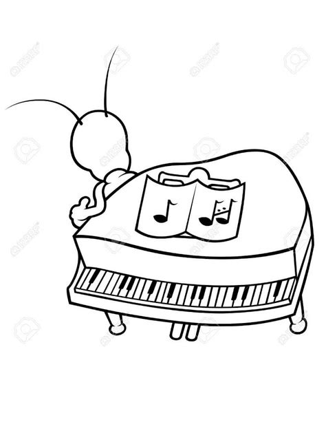 Desenho De Menina Tocando Piano Para Colorir Tudodesenhos My Xxx Hot
