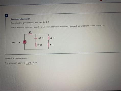 Solved Required Information Consider The Given Circuit Chegg