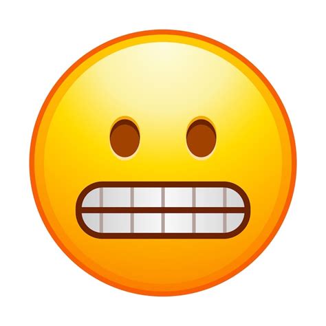 Emoticon De Alta Qualidade Emoji Careta Emoticon Desajeitado Dentes