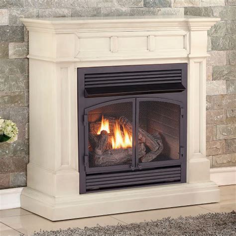 Duluth Forge Dual Fuel Ventless Gas Fireplace W Mantel Btu T