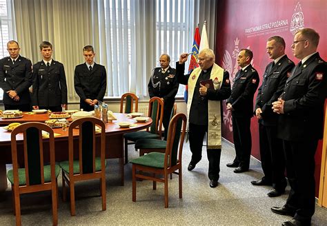 Spotkanie Wielkanocne W Komendzie Miejskiej PSP W Szczecinie Komenda