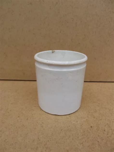 CREIL ET MONTEREAU Ancien Pot miniature à confiture moutarde en Faience