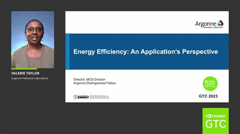 energy efficiency an application s perspective gtc digital spring 2023 nvidia on demand