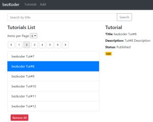 React Pagination Using Hooks Example Bezkoder