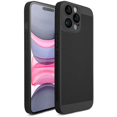 Moozy VentiGuard Etui Na Telefon Do IPhone A 15 Pro Czarne 6 1 Cala