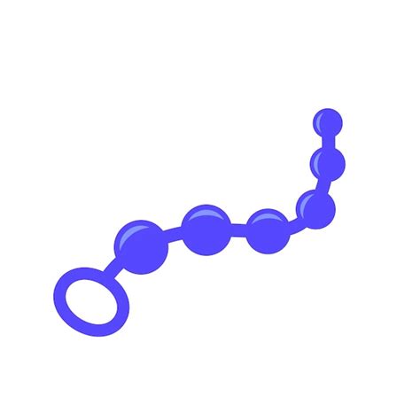 Premium Vector Anal Beads Icon On White Flat Vector