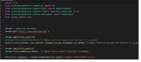 语句必须用换行符或分号分隔（python selenium） python黑洞网