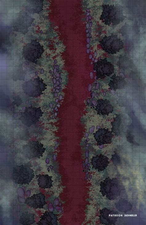 Unearthly Roads 22x34 Zach Moeller Fantasy Map Dungeon Maps Dnd