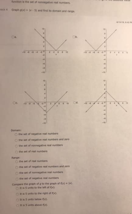 solved function is the set of nonnegative real numbers eck