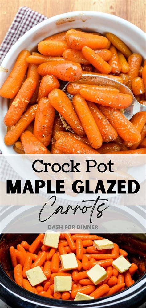 This Easy Recipe For Slow Cooker Brown Sugar And Maple Glazed Carrots