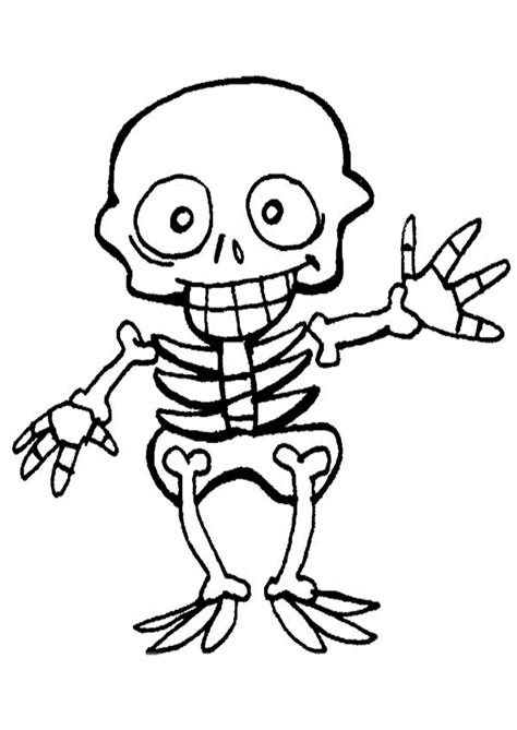 Coloriage Halloween Squelette 2 Sur Hugolescargot