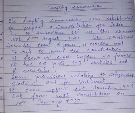 Write A Short Note On Drafting Committee EduRev Class 9 Question