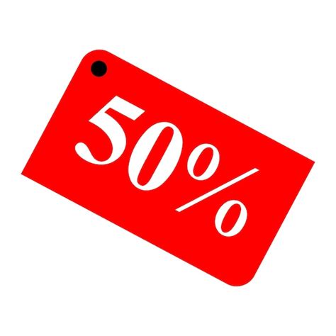 Premium Vector Red Sale Percent Discount Price Tag Element
