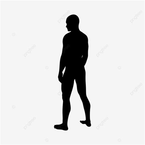 Man Silhouette Side View